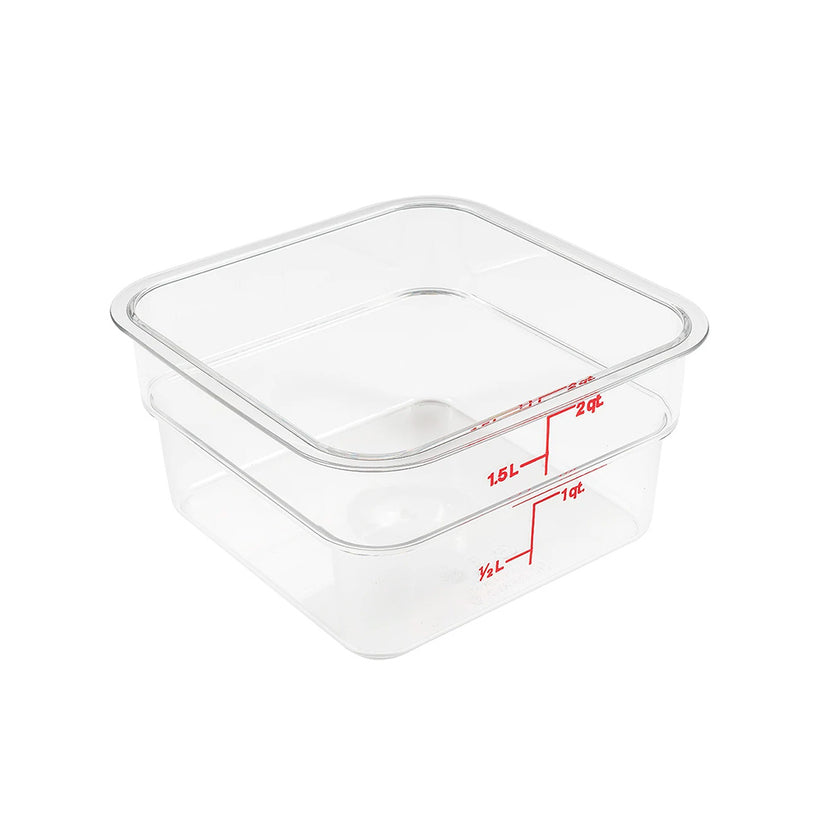 Contenedor Recipiente Graduado Cuadrado Policarbonato 2L - Rhino ...