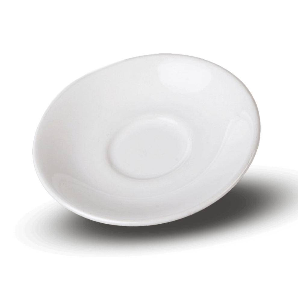 Plato Moka Blanco Glacial 12cm - Caja Con 24 Piezas – Cristaleria La Unica