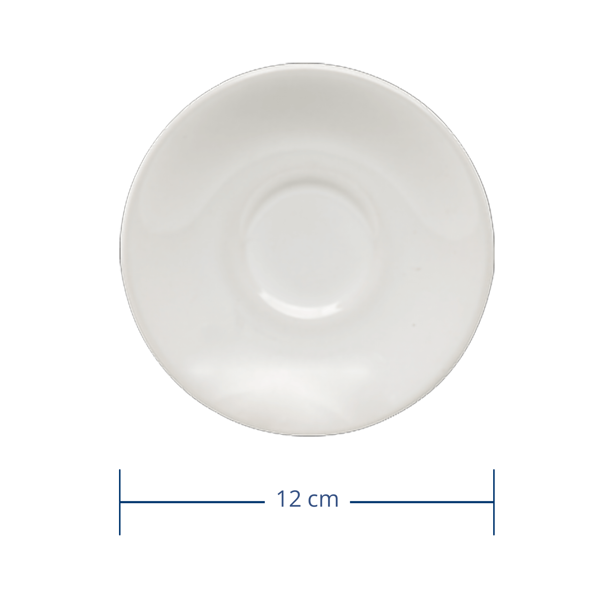 Plato Moka Blanco Glacial 12cm – Cristaleria La Unica